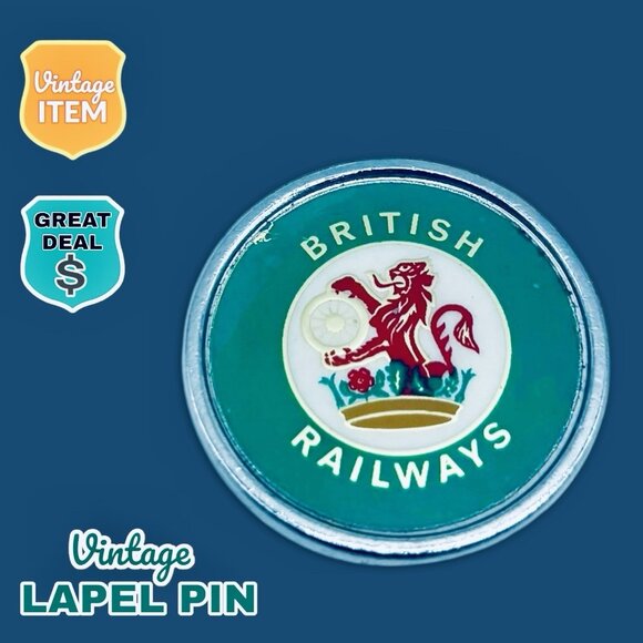 Accents | Vintage British Railways Crest Railway Train Enamel Insert ...